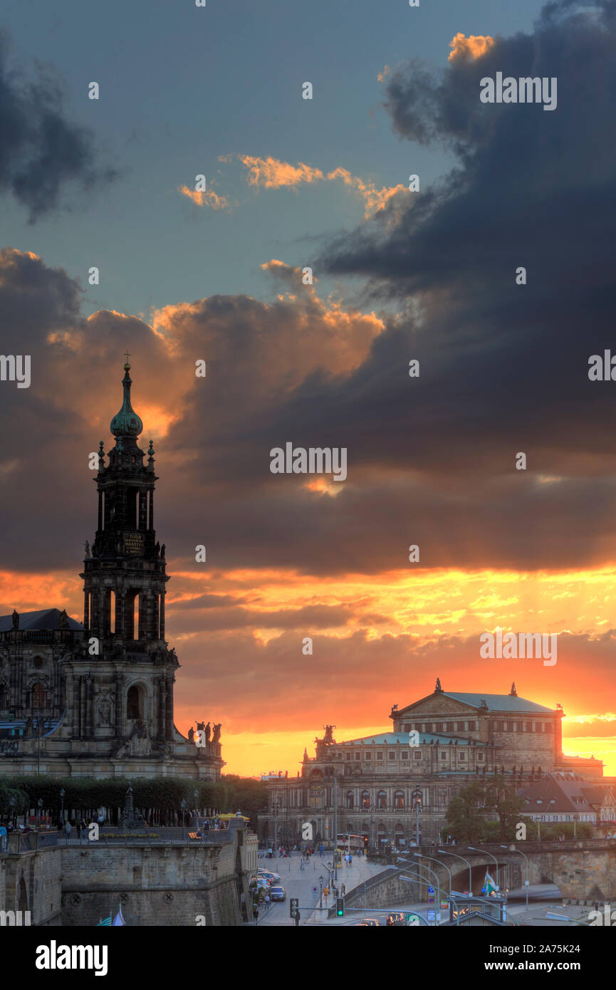 Dresden sunset hi-res stock photography and images - Alamy
