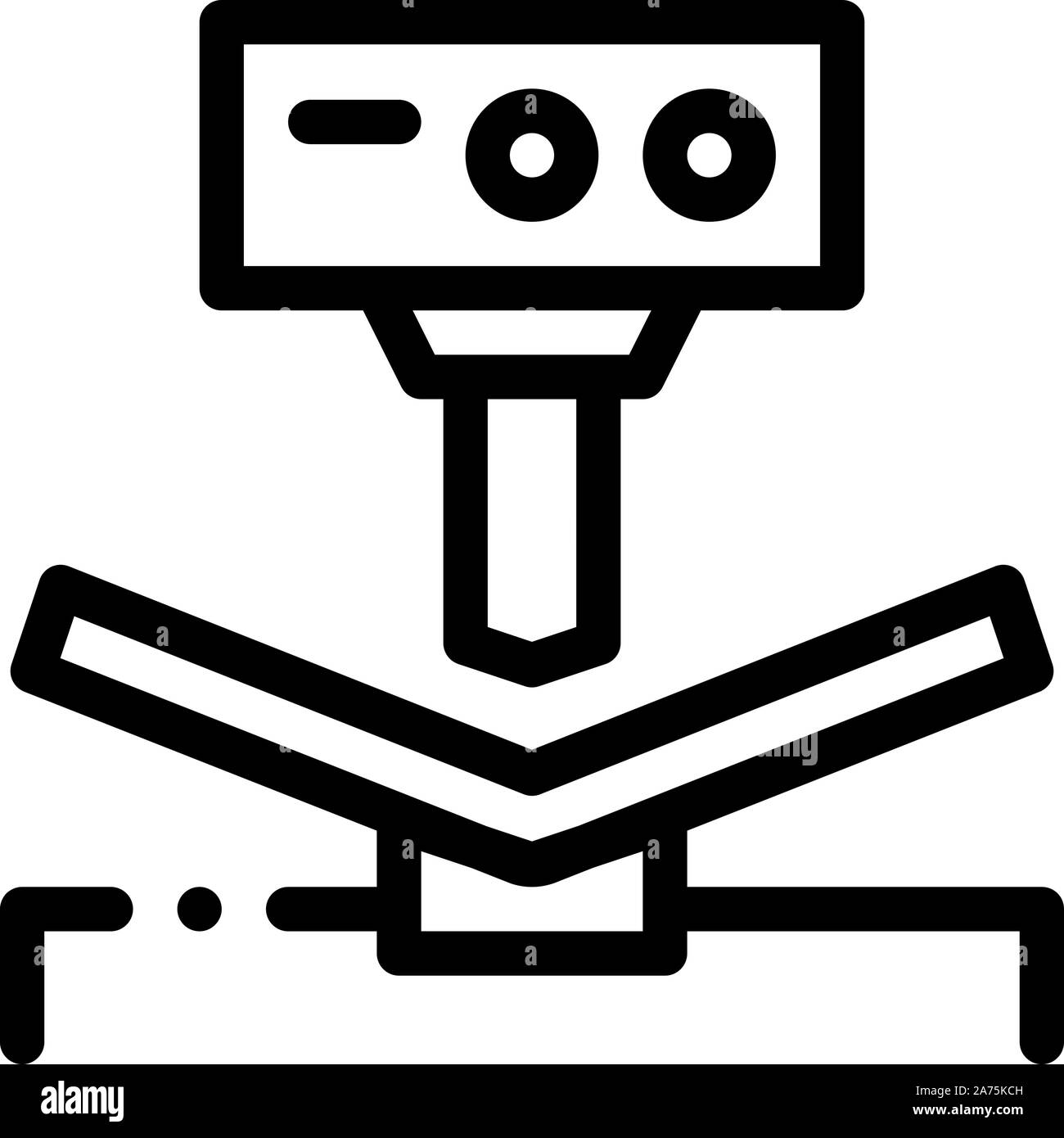 Breaking Tool Factory Metallurgical Icon Vector Illustration Stock ...