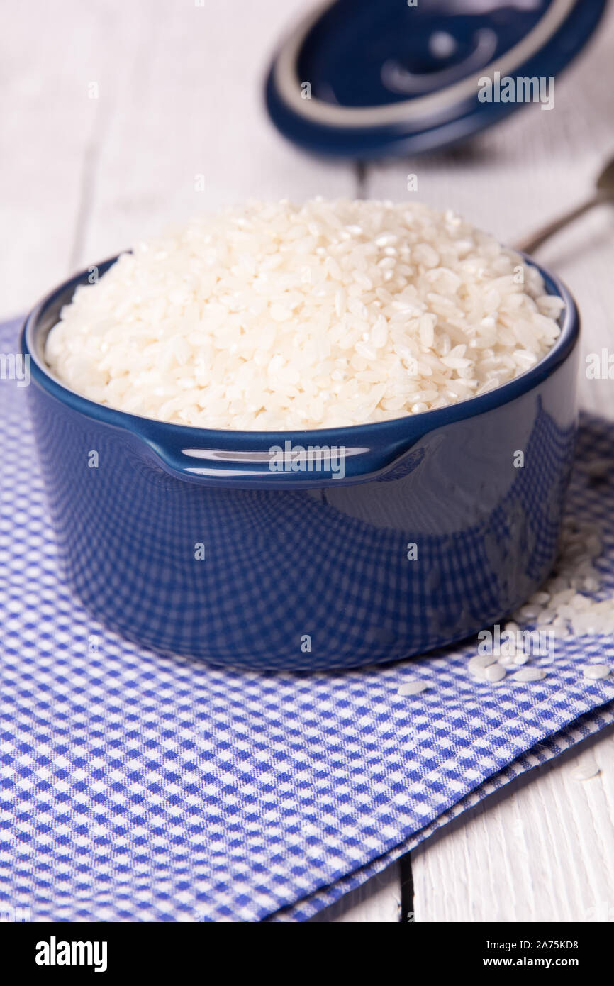 White rice in a pan before cooking Stock Photo - Alamy