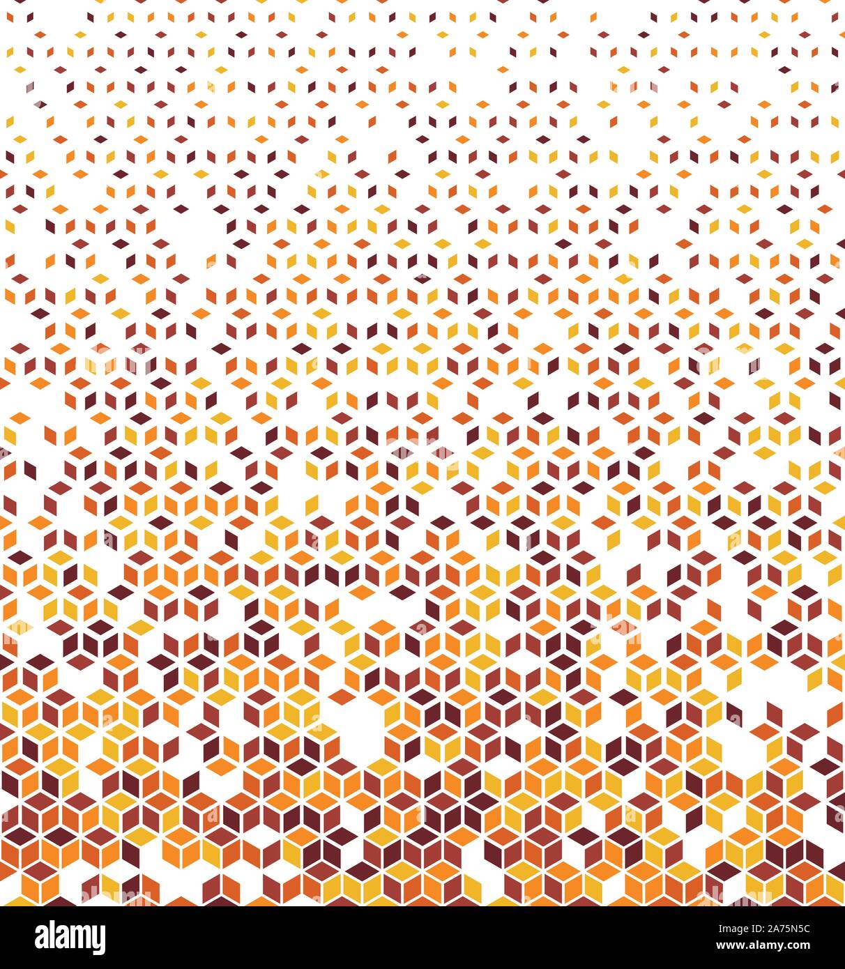 Hexagonal Halftone Pattern. Abstract vector background with rombus ...