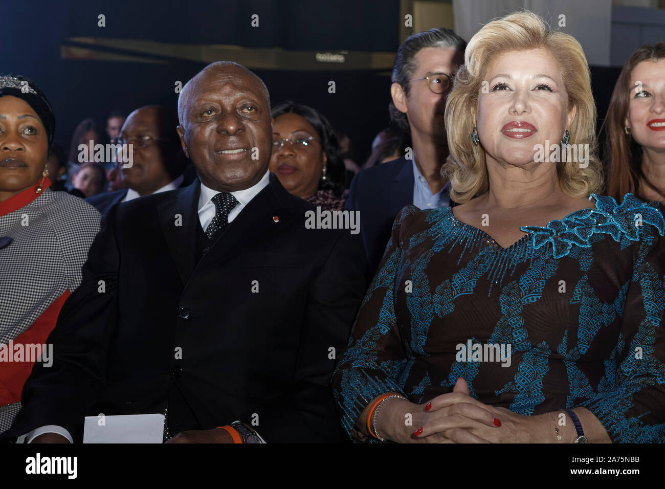 Paris, France. 29th Oct, 2019. Charles Gomis and Dominique Ouattara ...