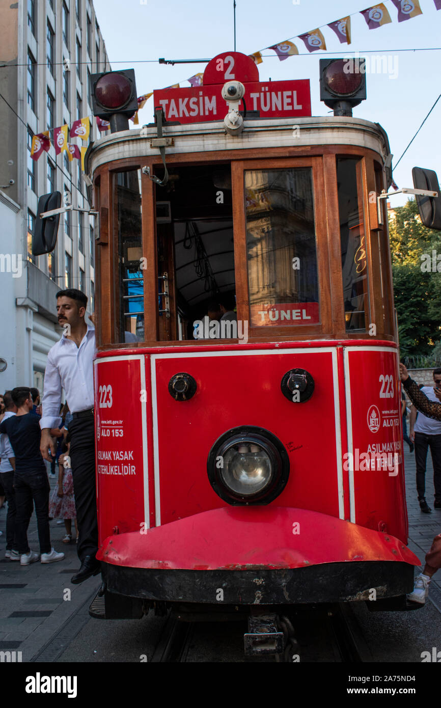 Historical tram taksim square taksim tunel hi-res stock photography and ...