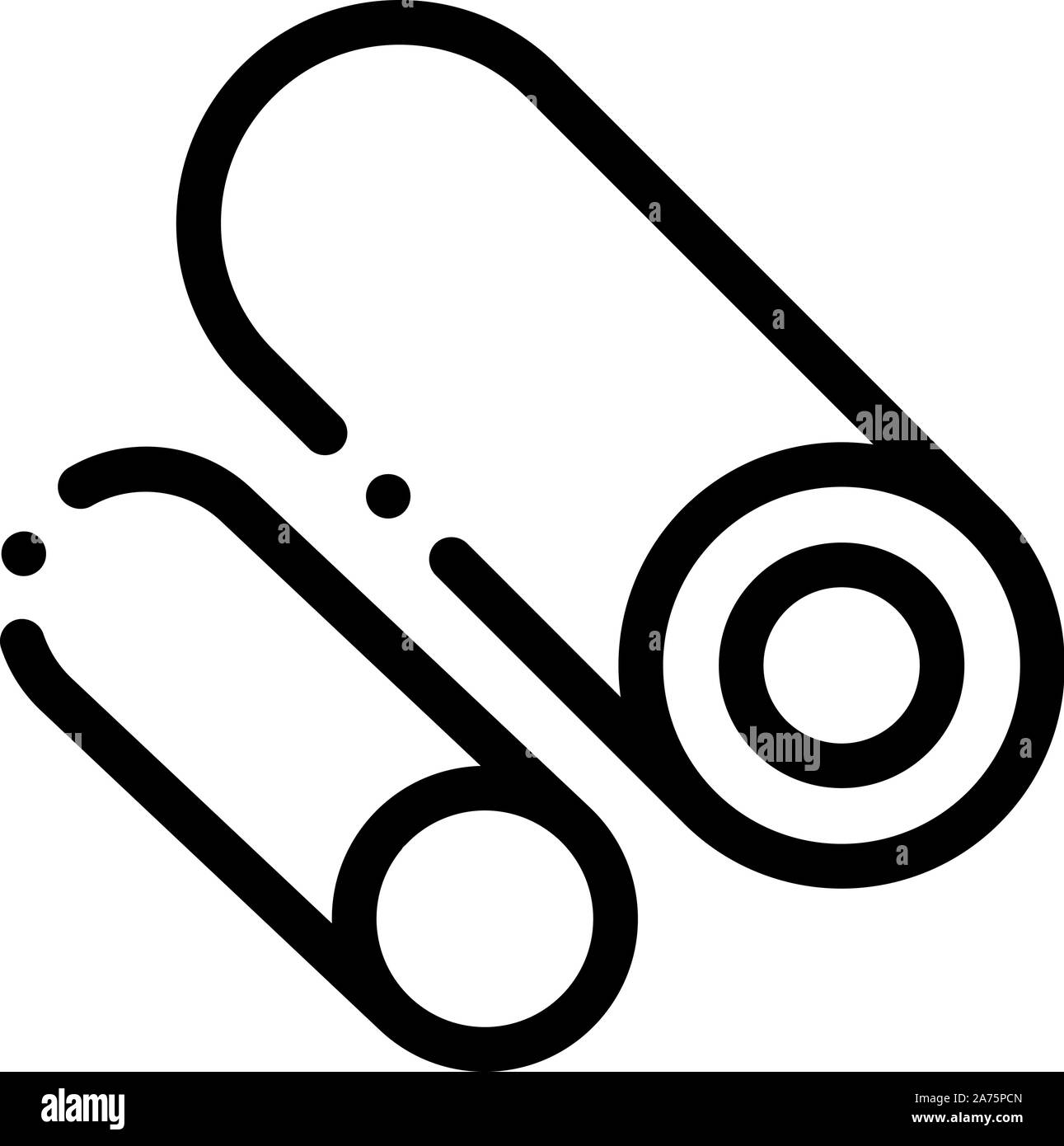 Circular Pipes Metallurgical Icon Vector Illustration Stock Vector ...