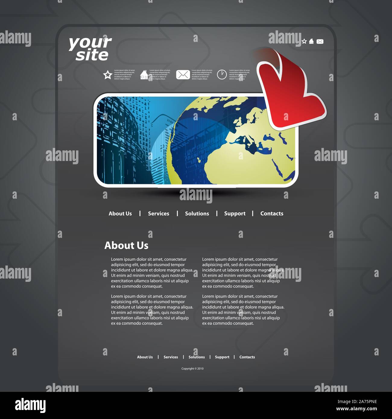 Modern Colorful Abstract Web Site Concept Creative Design Template ...