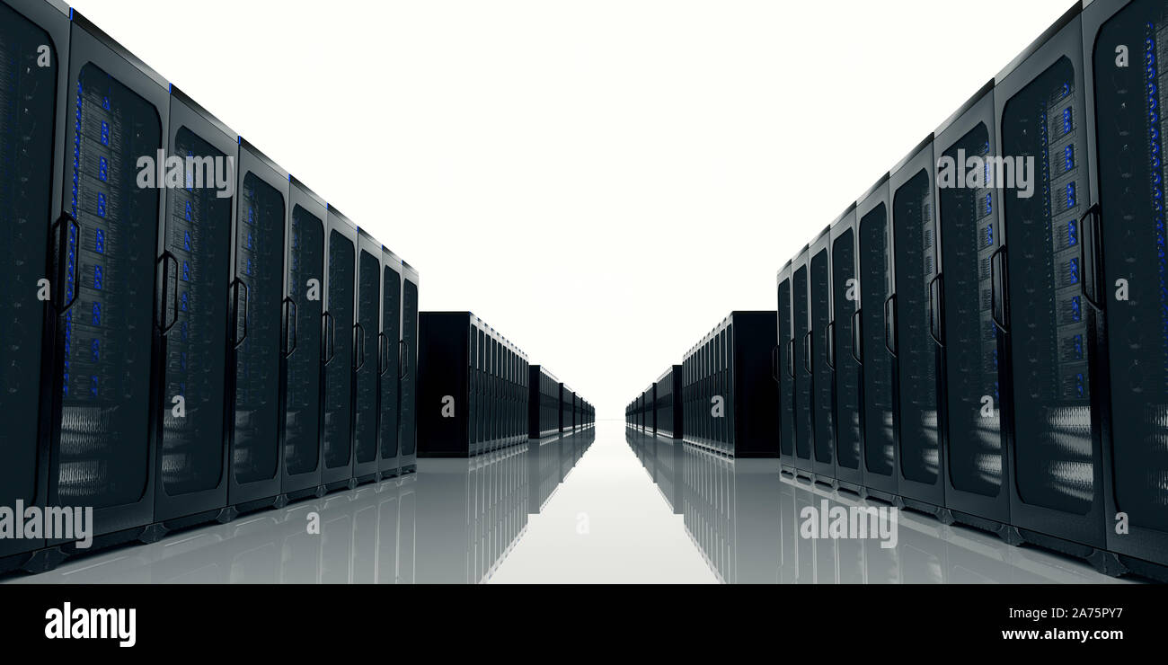 Server Room extremely detailed and realistic high resolution 3d image ...