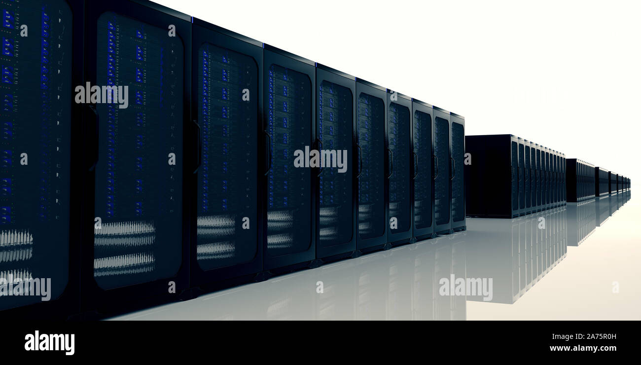 Server Room extremely detailed and realistic high resolution 3d image ...