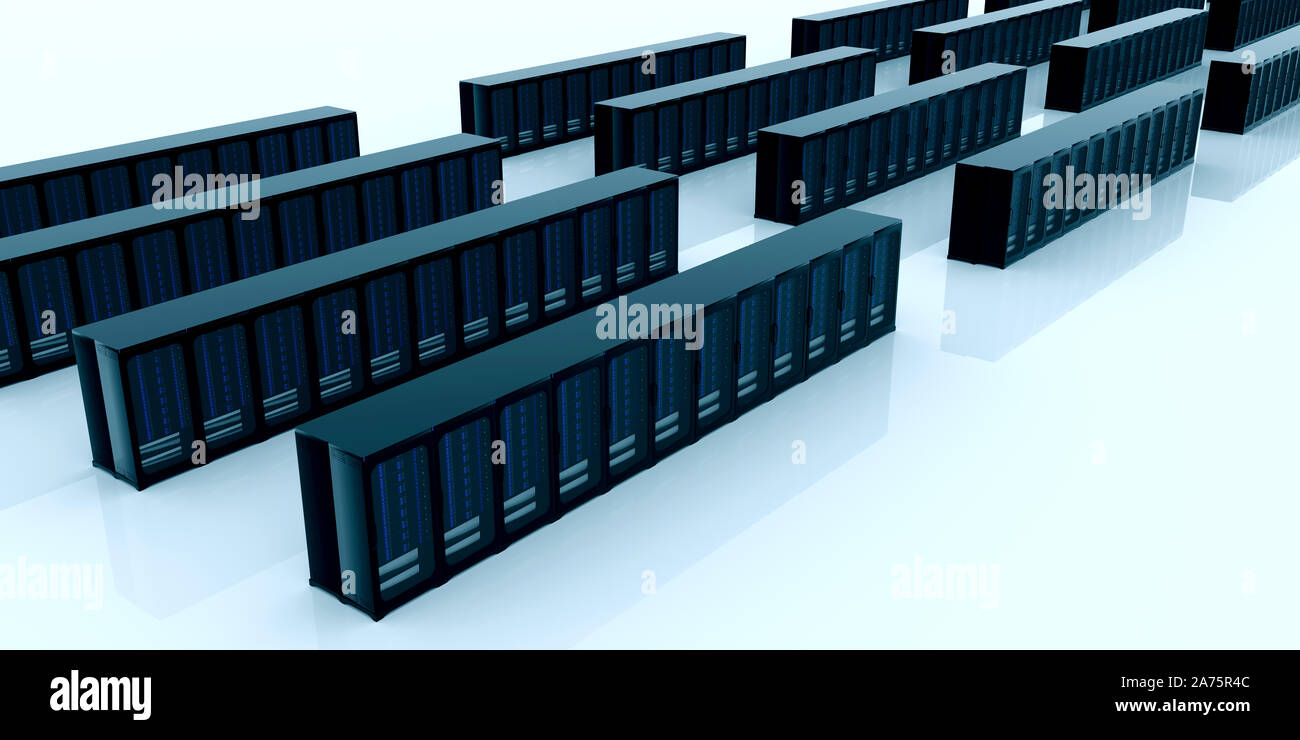 Server Room extremely detailed and realistic high resolution 3d image ...