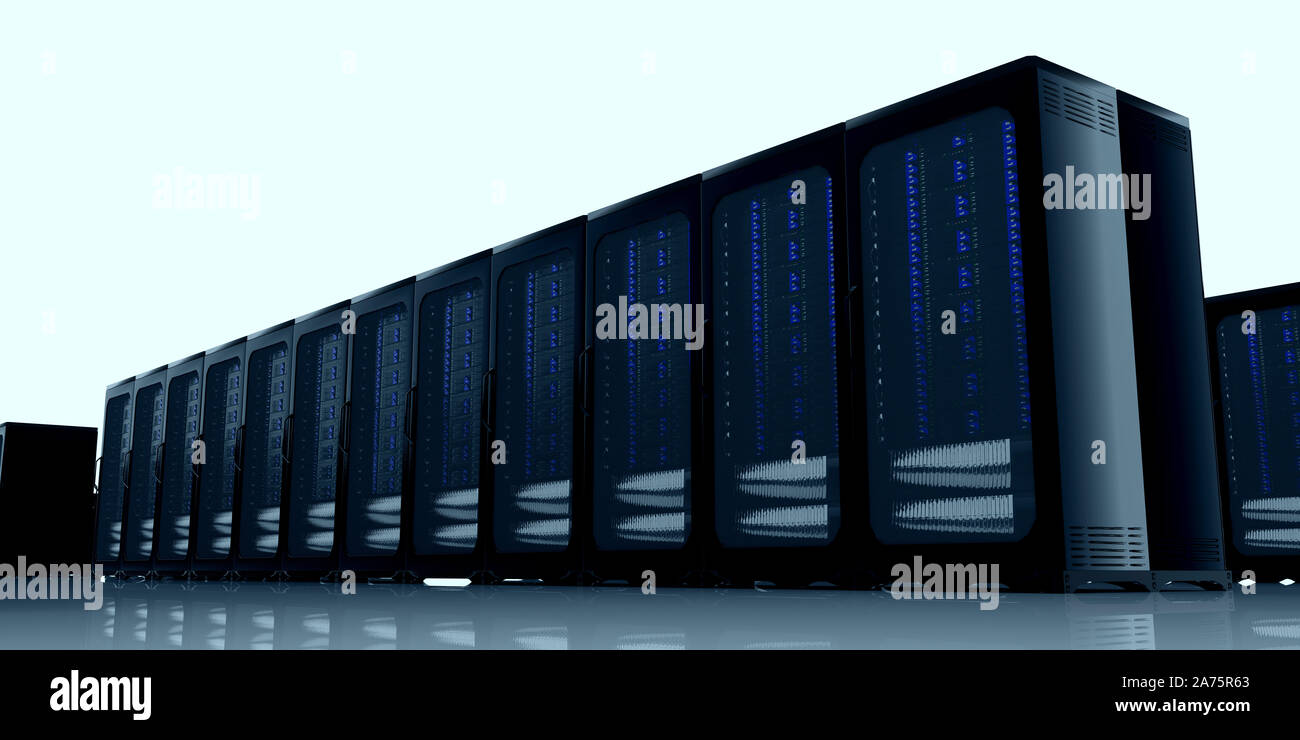 Server Room extremely detailed and realistic high resolution 3d image ...