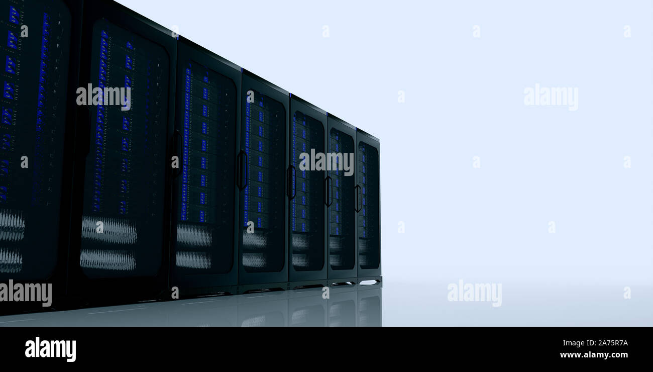 Server Room extremely detailed and realistic high resolution 3d image ...