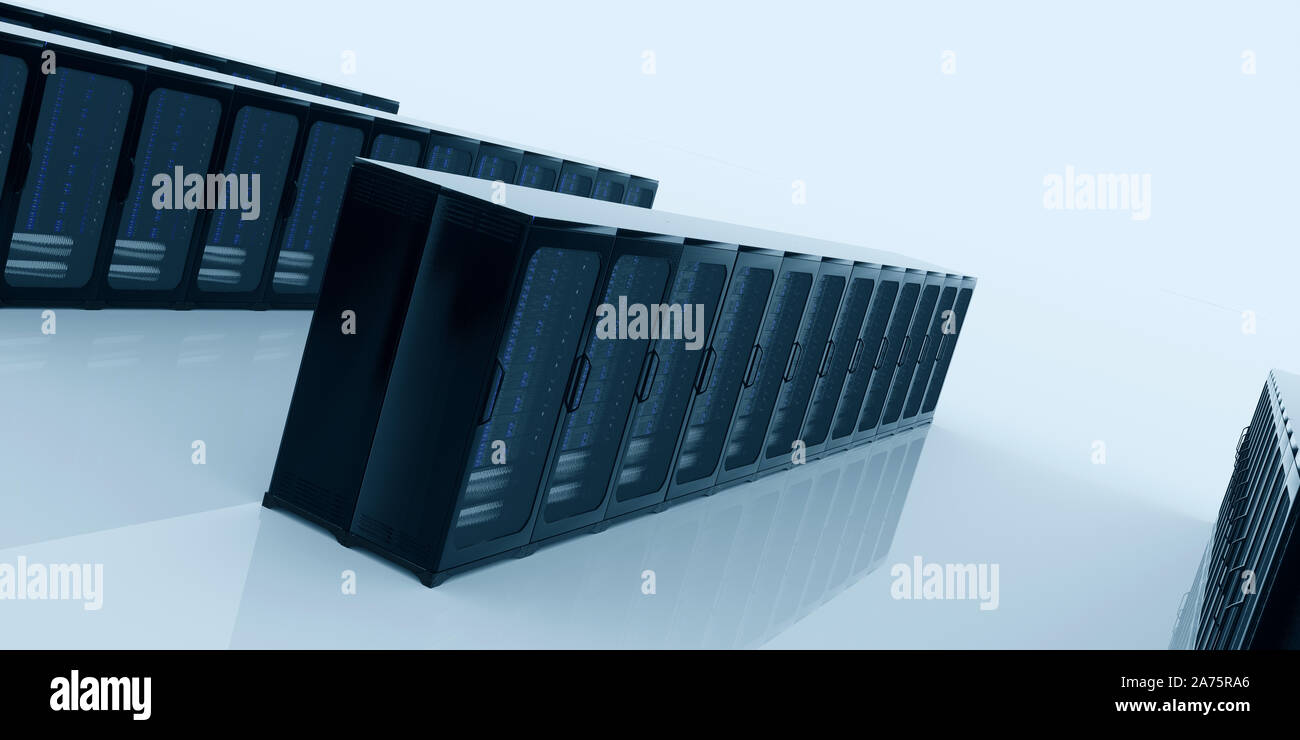 Server Room extremely detailed and realistic high resolution 3d image ...