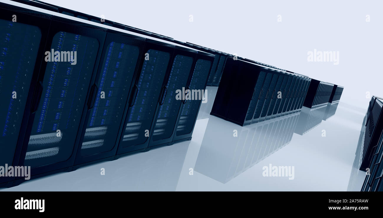 Server Room extremely detailed and realistic high resolution 3d image ...