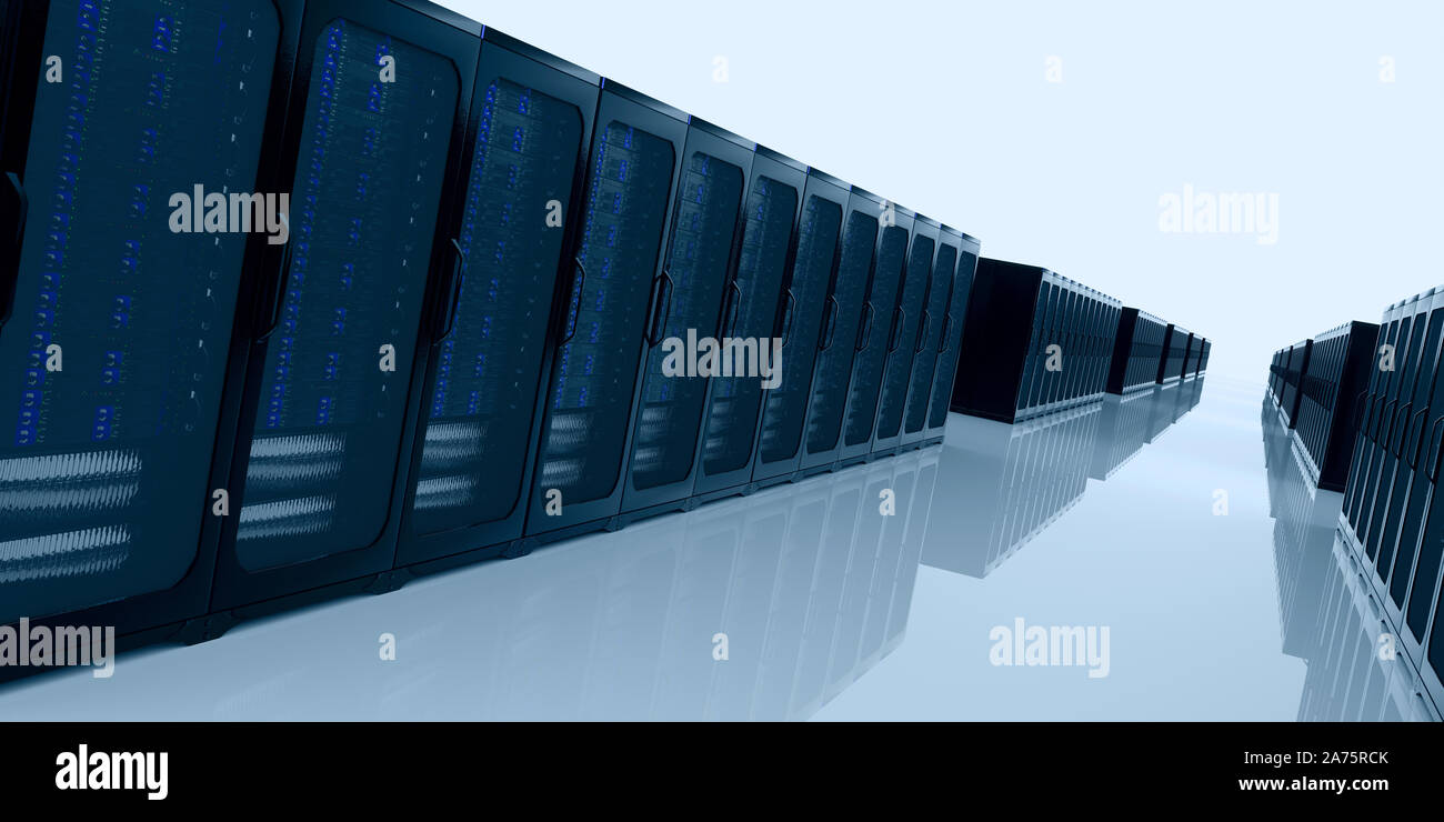 Server Room extremely detailed and realistic high resolution 3d image ...