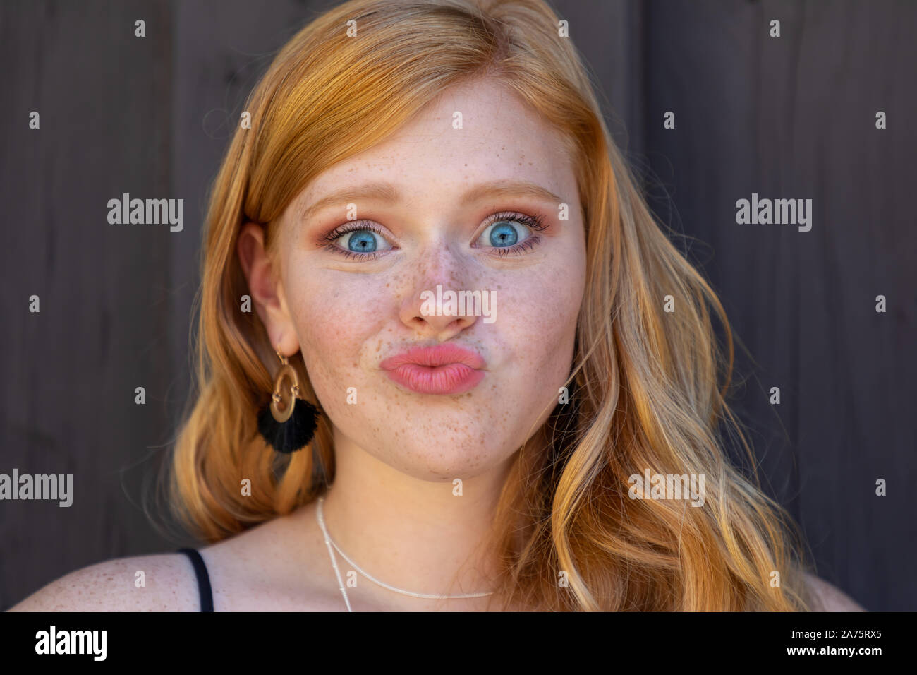 Teen freckles hi-res stock photography and images - Alamy