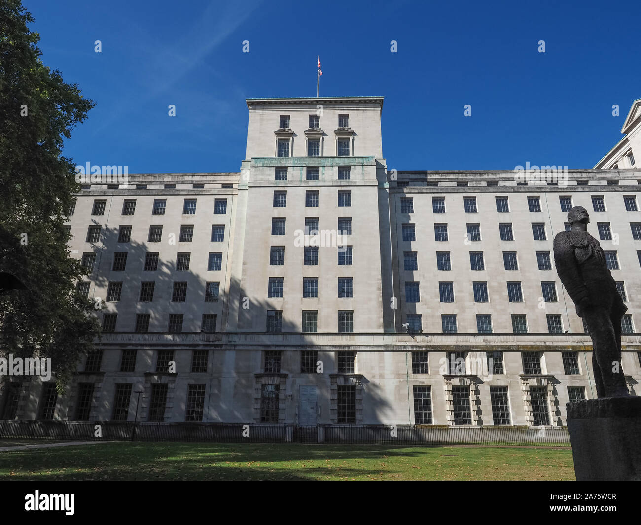 LONDON, UK - CIRCA SEPTEMBER 2019: Ministry of Defence Main Building ...