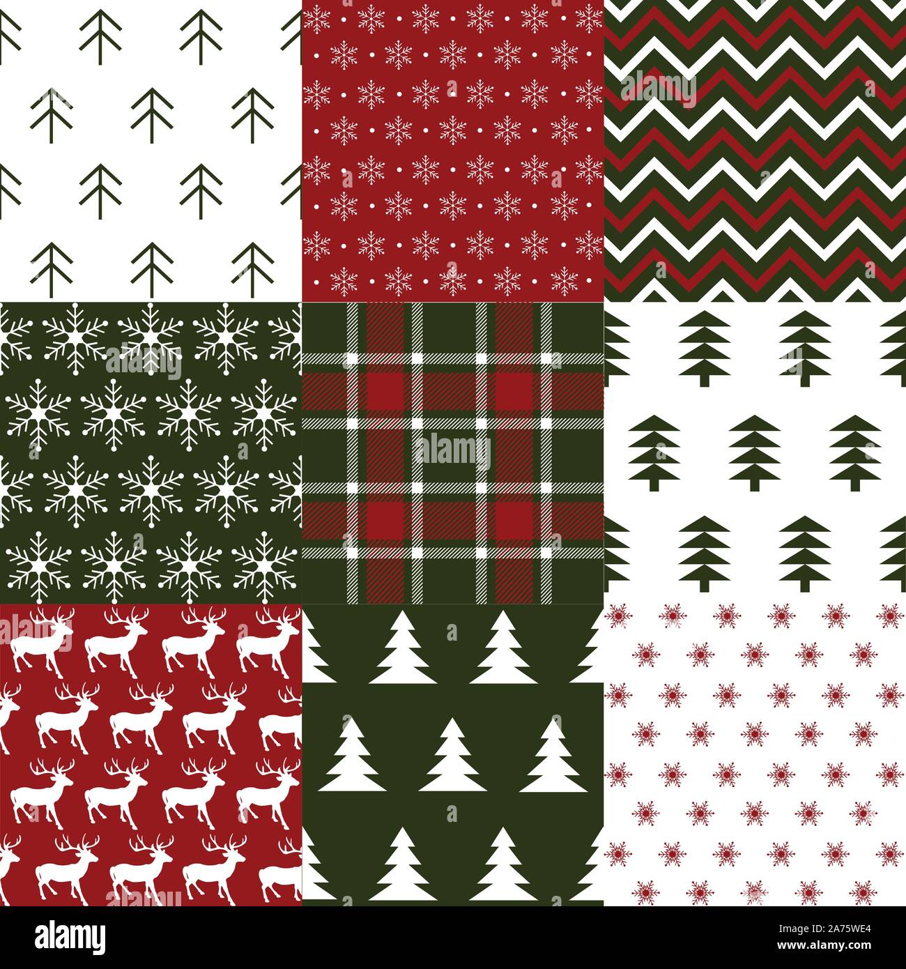 Geometric snowflake pattern Stock Vector Images - Alamy