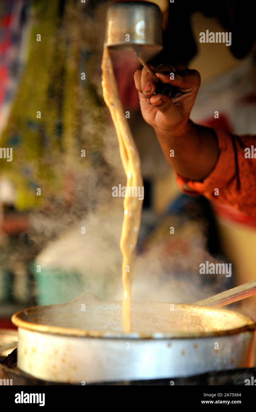 Nashik, Maharashtra, India, Southeast Asia - Feb..2, 2012 :Tea stall in ...