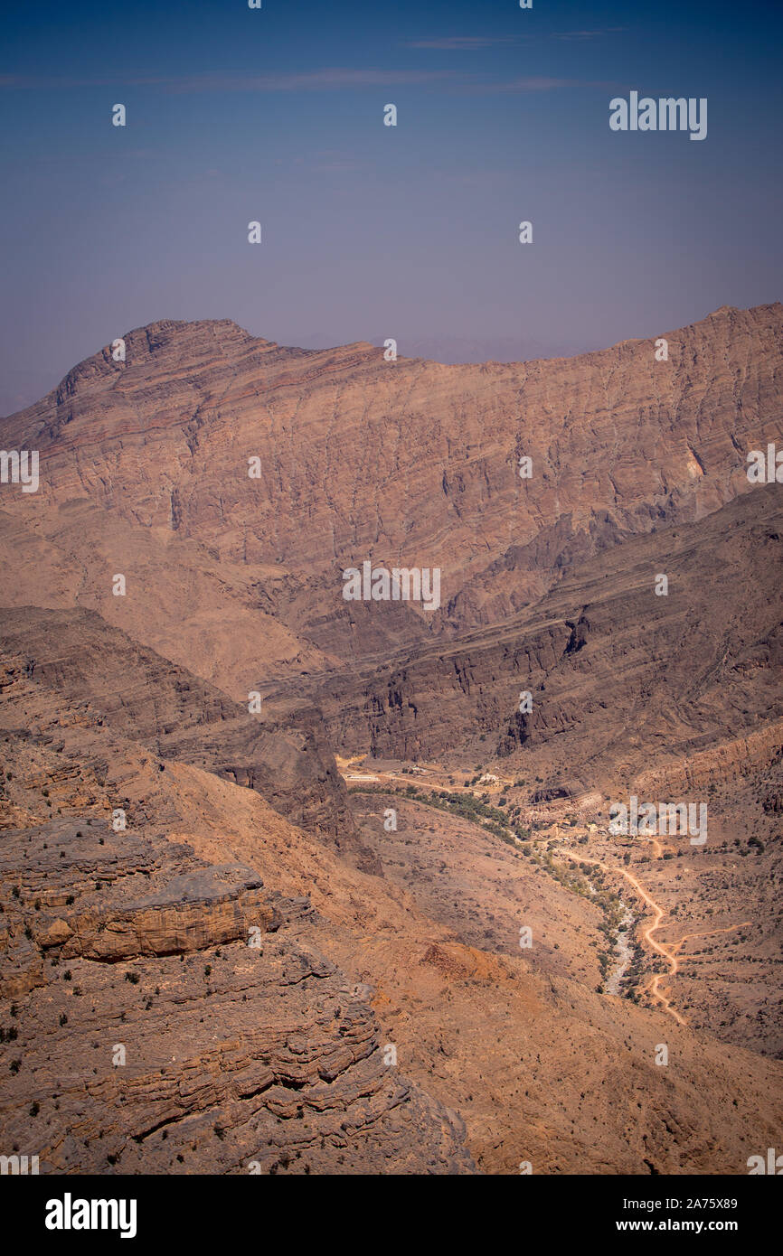 Al Hajar mountains in Oman Stock Photo - Alamy