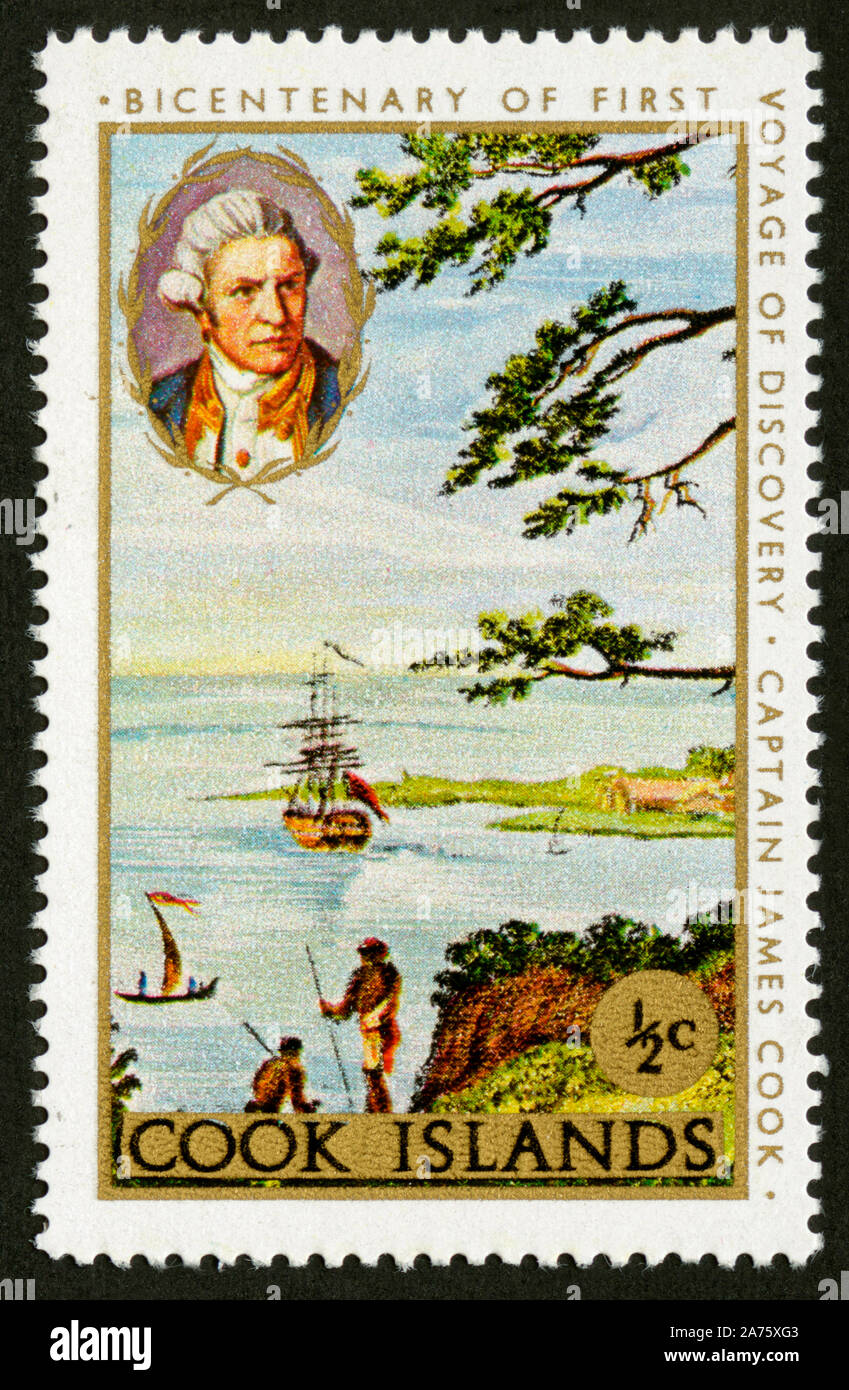 James cook cook stamp hi-res stock photography and images - Alamy