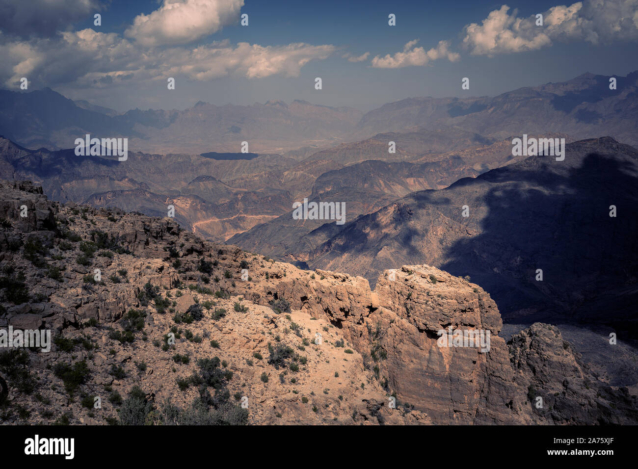 Al Hajar mountains in Oman Stock Photo - Alamy
