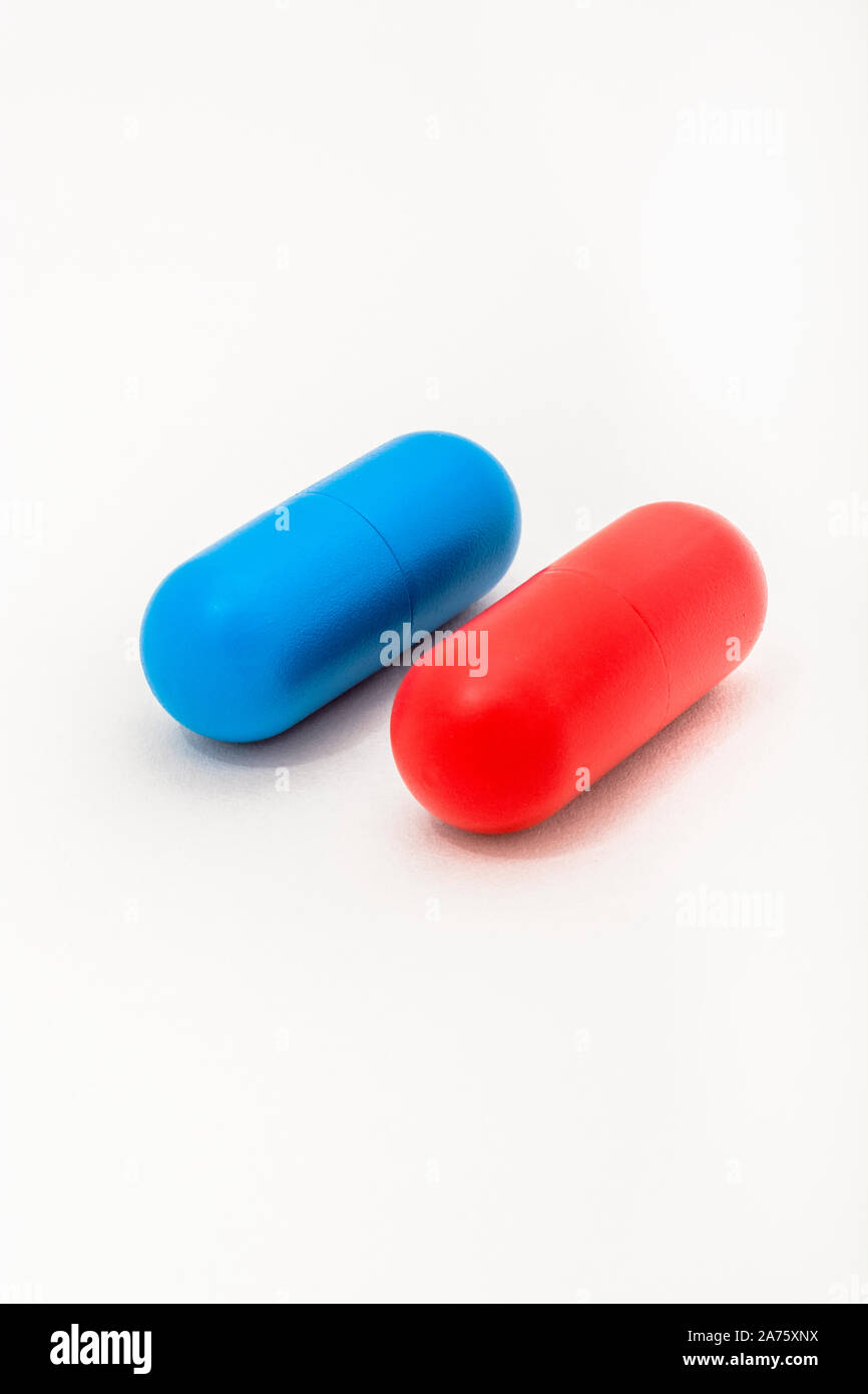 Red pill blue pill theory hi-res stock photography and images - Alamy