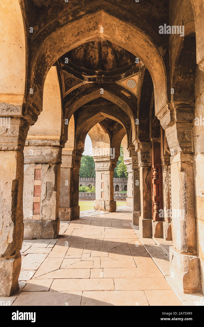 Isa Khan's Tomb , an octagonal tomb known for its sunken garden was ...