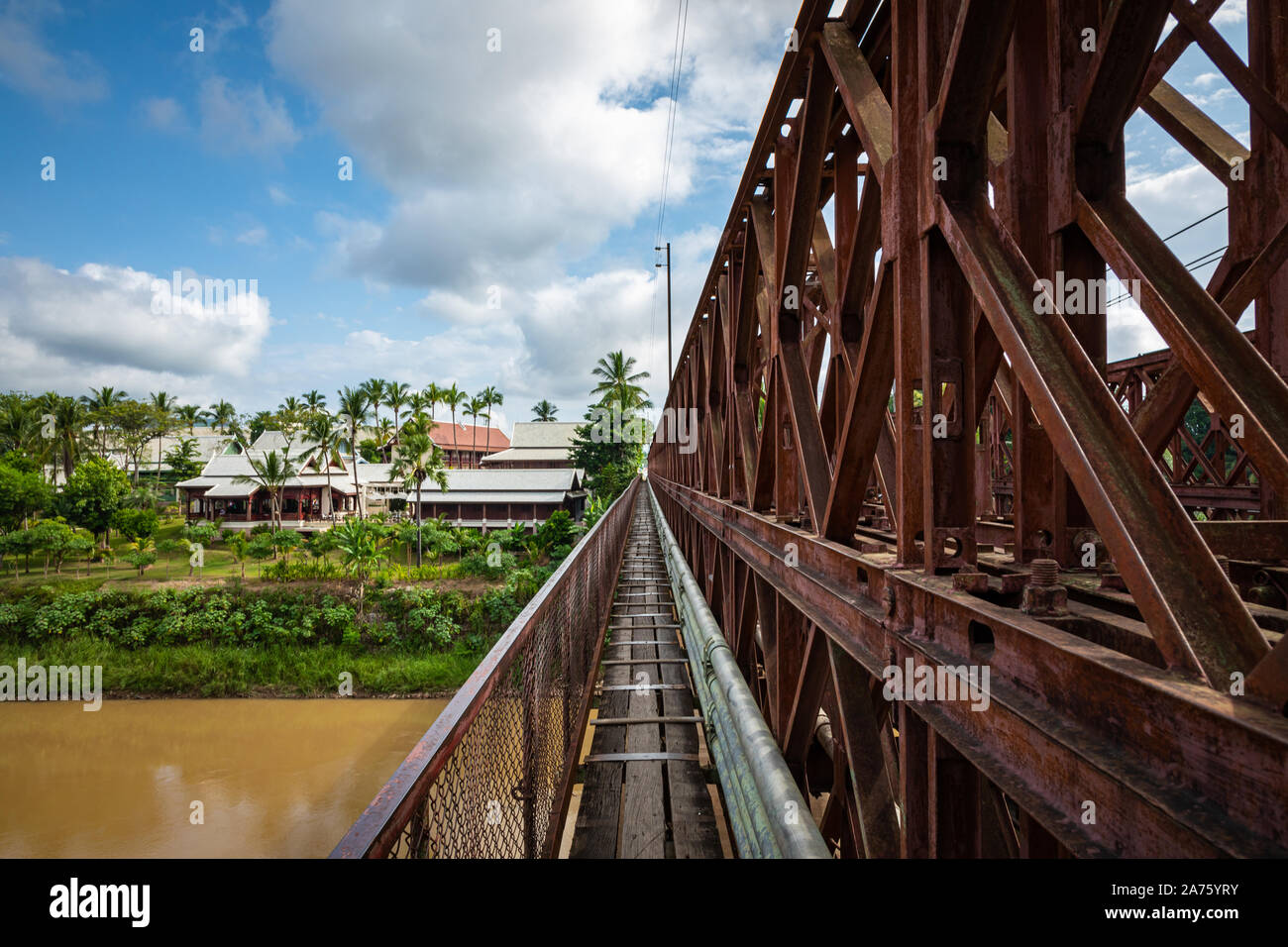 Old Bridge in Luang Prabang. Laos Stock Photo - Alamy
