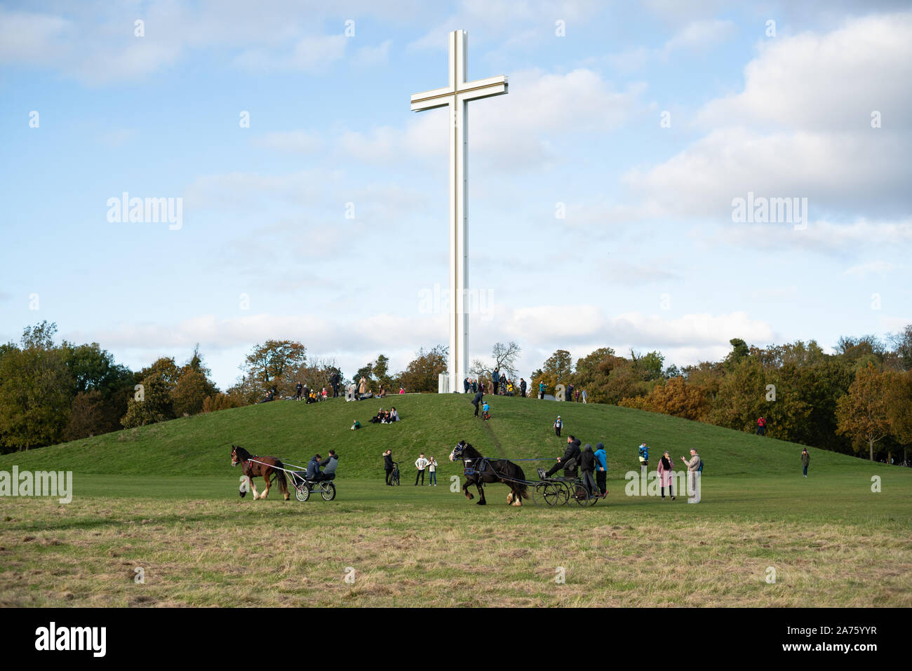 Papal Cross in Phoenix Park in Dublin city, Ireland Stock Photo - Alamy