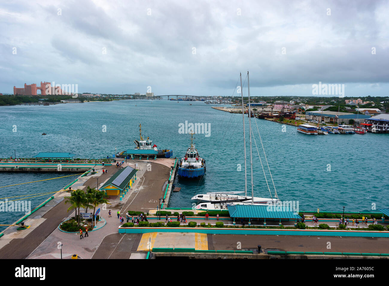 Nassau, Bahama - September 21,2019: Views from aboard a Cruise Ship in ...