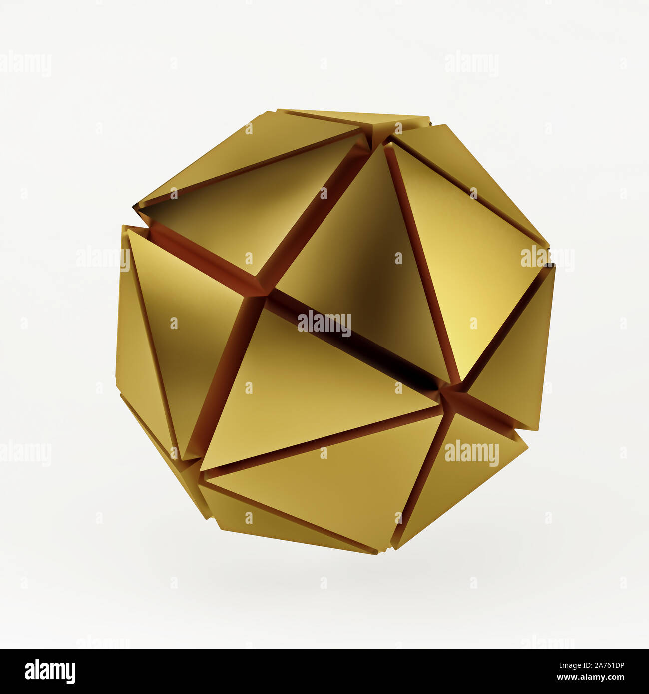 Gold spheres geometry background. Abstract 3d render Stock Photo - Alamy