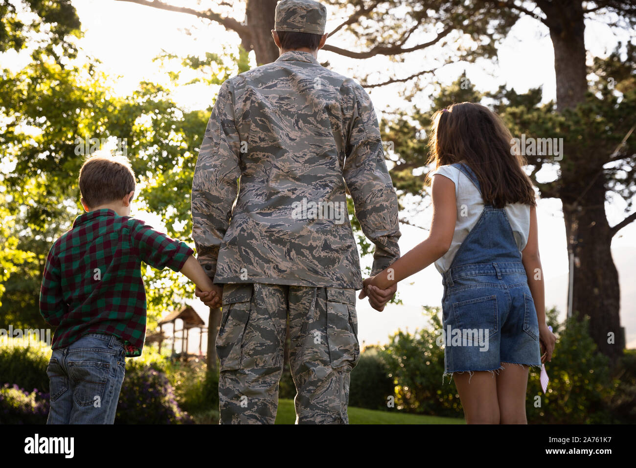 Family time father two kids hi-res stock photography and images - Alamy