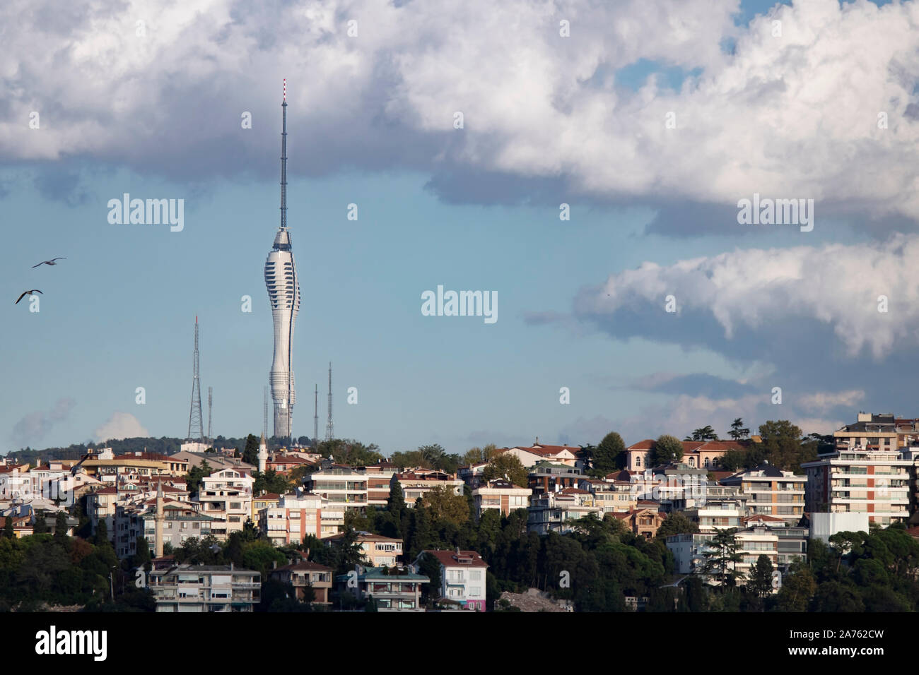 Istanbul, Turkey - October-6,2019: Camlica Hill is the view of the ...