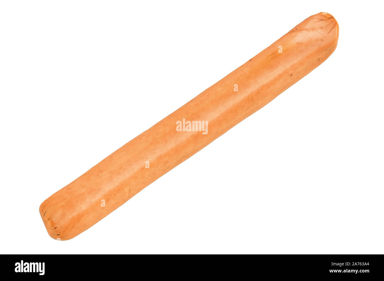 Sausage 3d rendering with realistic texture isolated on white ...