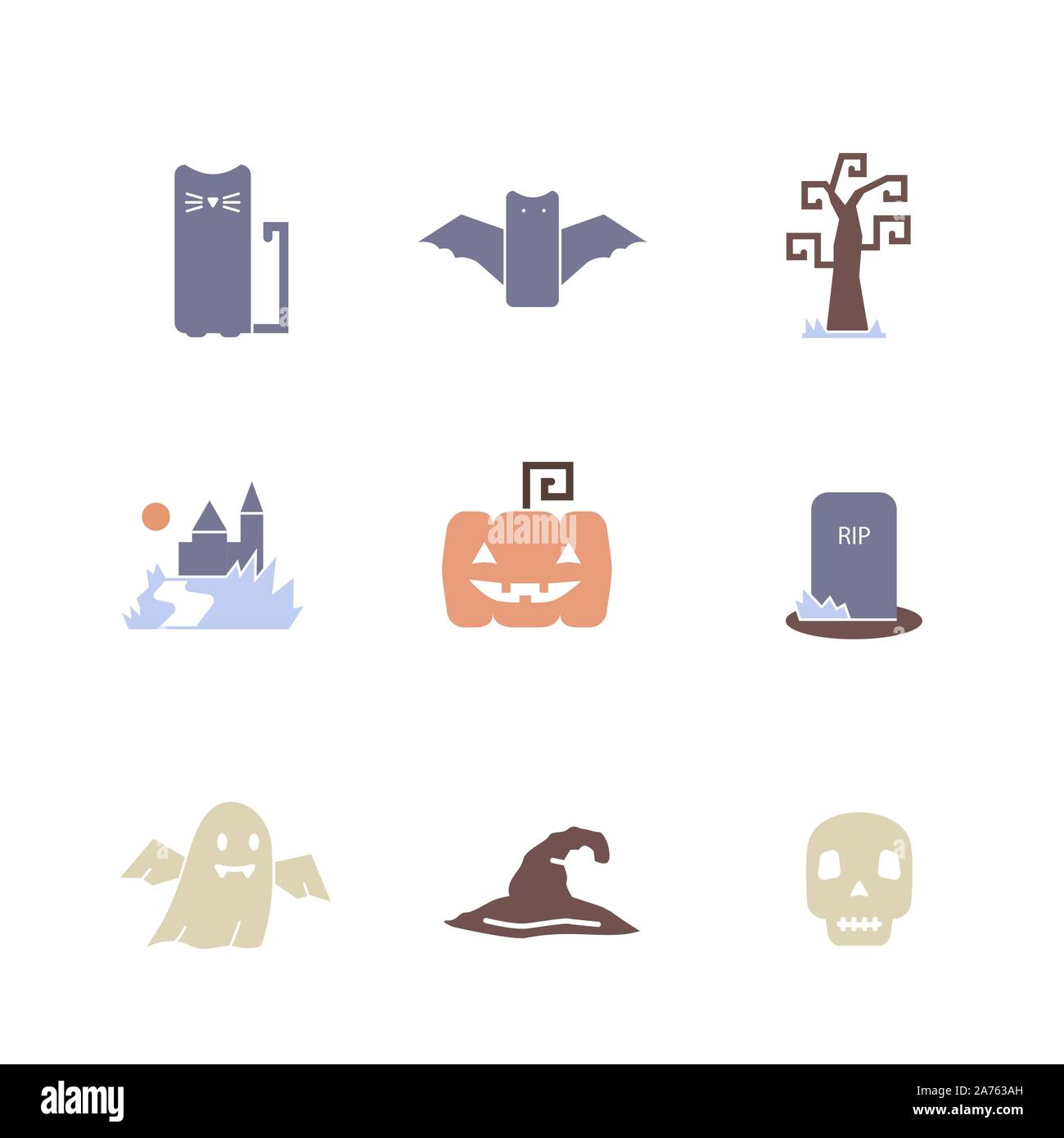 Halloween vector icon set Stock Vector Image & Art - Alamy