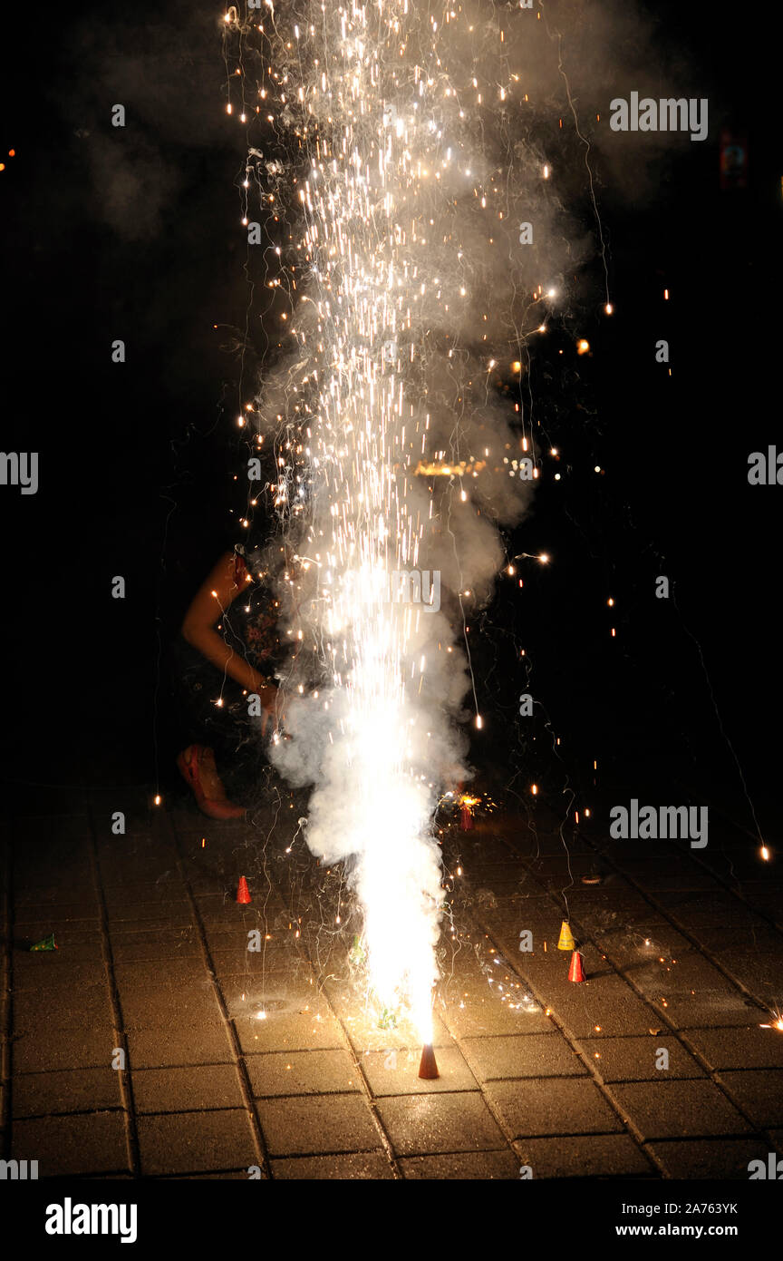 Deepavali firework crackers hi-res stock photography and images - Alamy