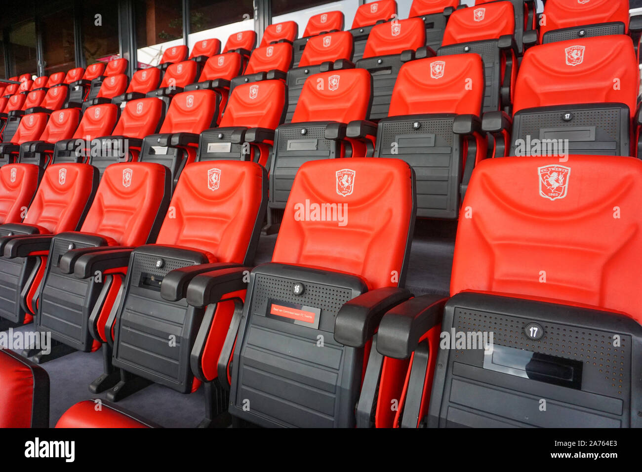 ENSCHEDE, THE NETHERLANDS - OCTOBER 30: General view of the VIP seats ...