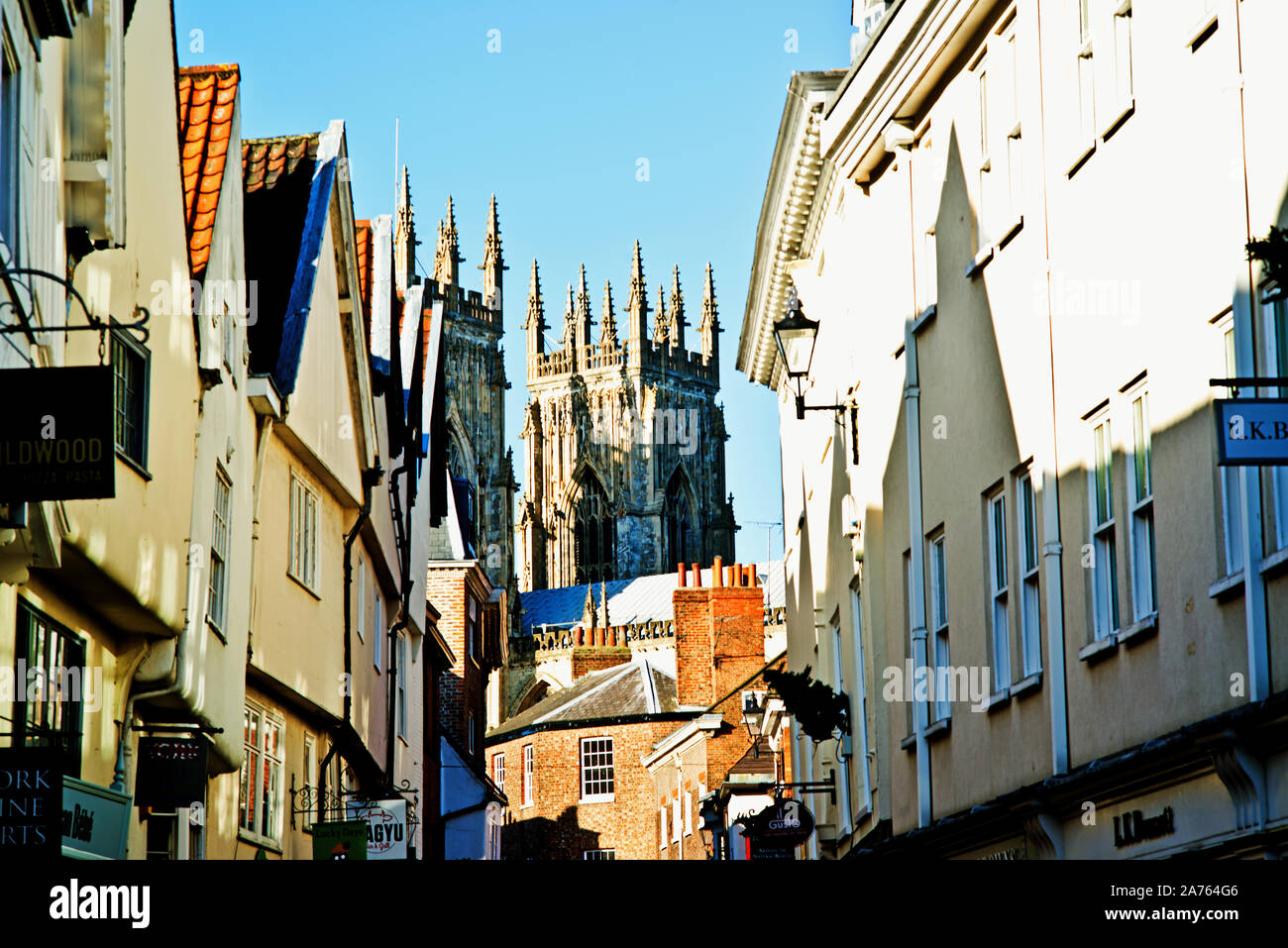 Low Petergate, York, England Stock Photo - Alamy