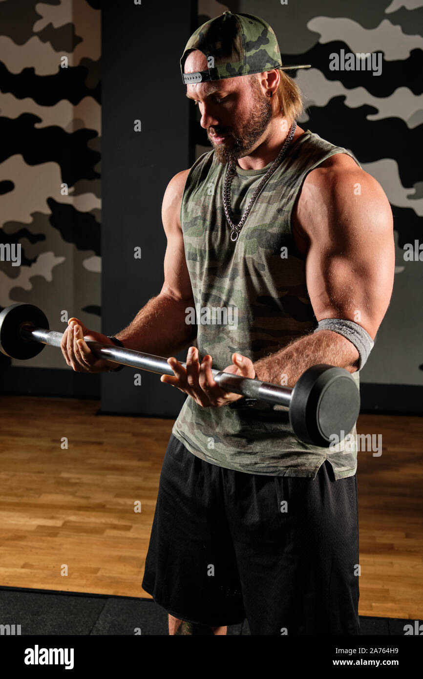 Down masculinity muscular hi-res stock photography and images - Alamy