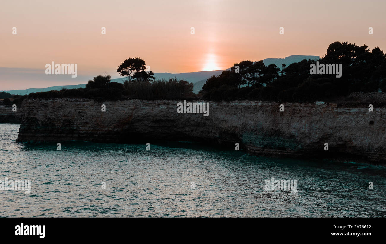 Fantastic sunset in a nature reserve Stock Photo - Alamy
