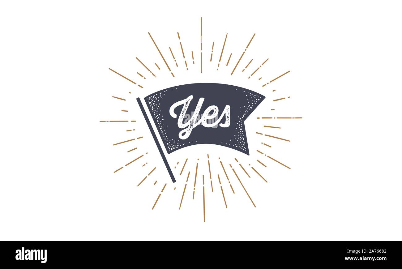 Yes circle text Stock Vector Images - Alamy