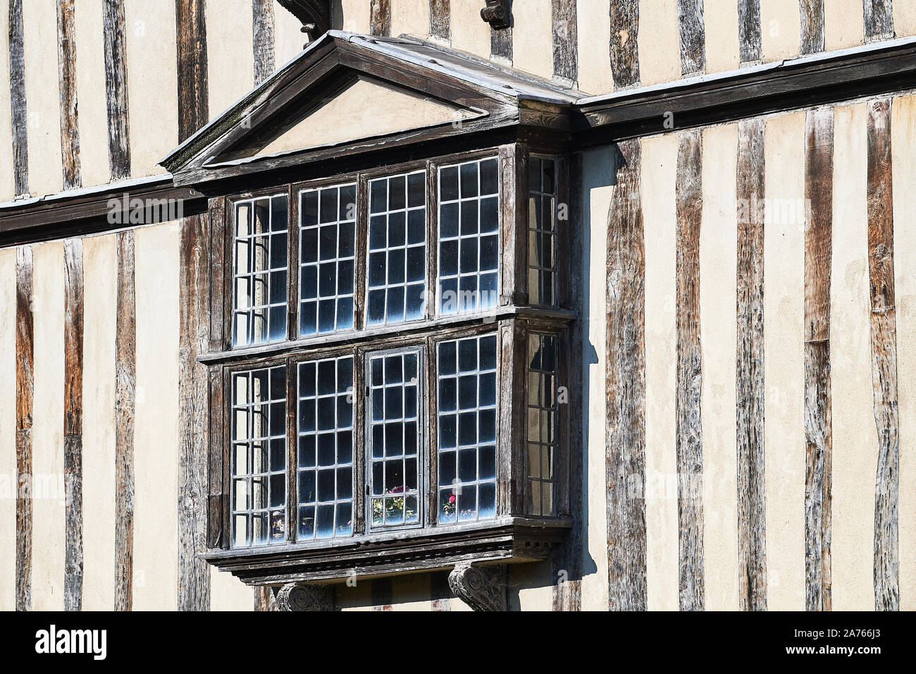 Window in the Cloister Court at Queens' college, university of ...