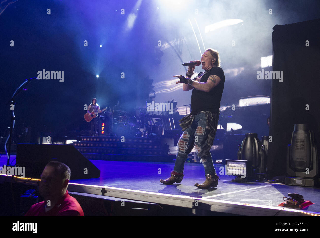 October 29, 2019, Salt Lake City, UT, USA: Singer Axl Rose of the rock ...