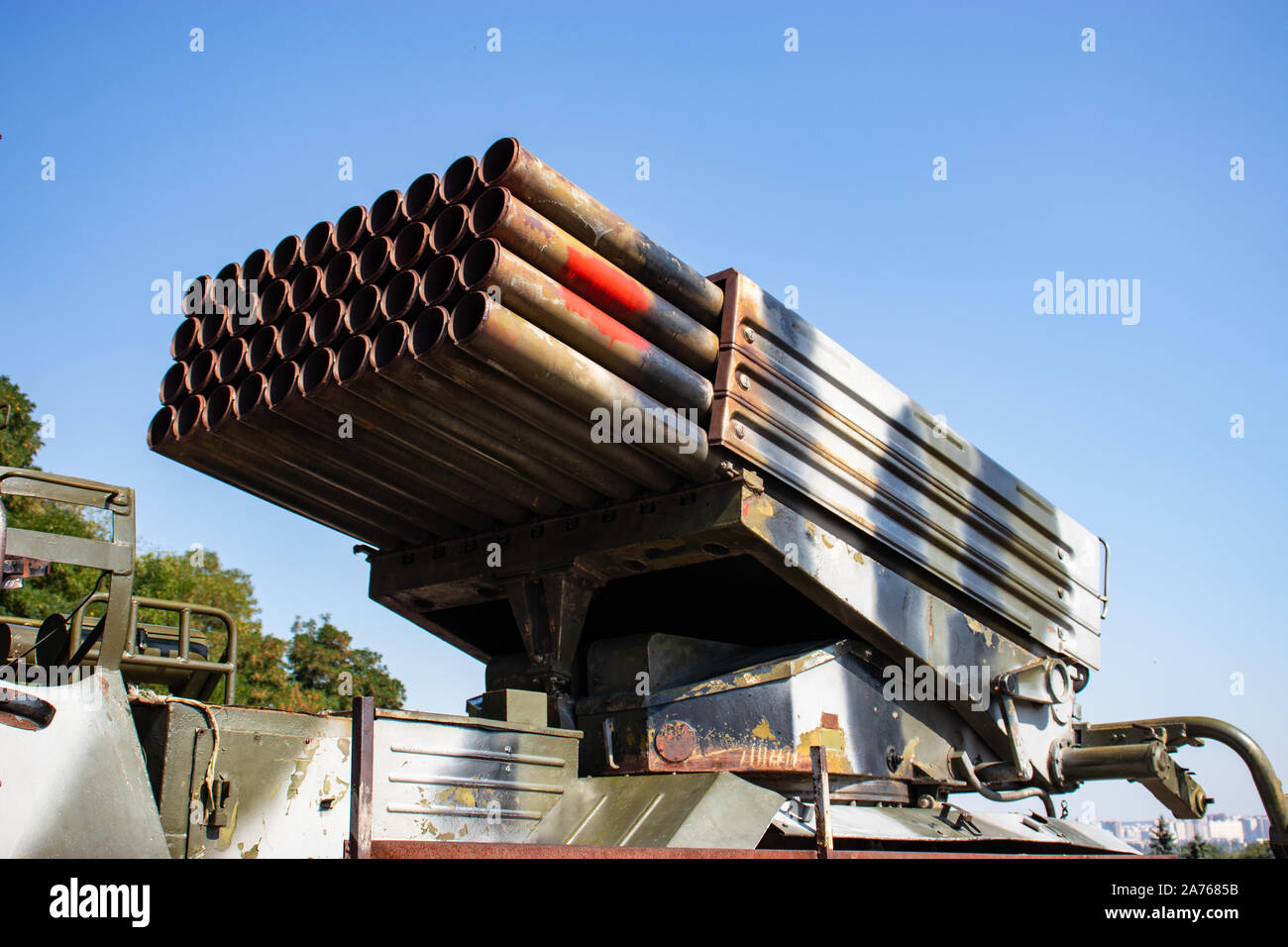 Grad multi barrel rocket launcher hi-res stock photography and images ...