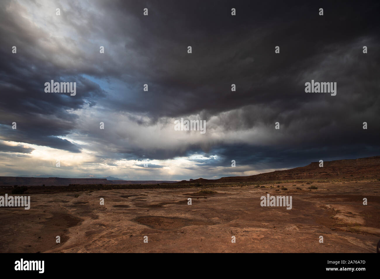 Dramatic sky in the high desert of the Colorado Plateau Stock Photo - Alamy