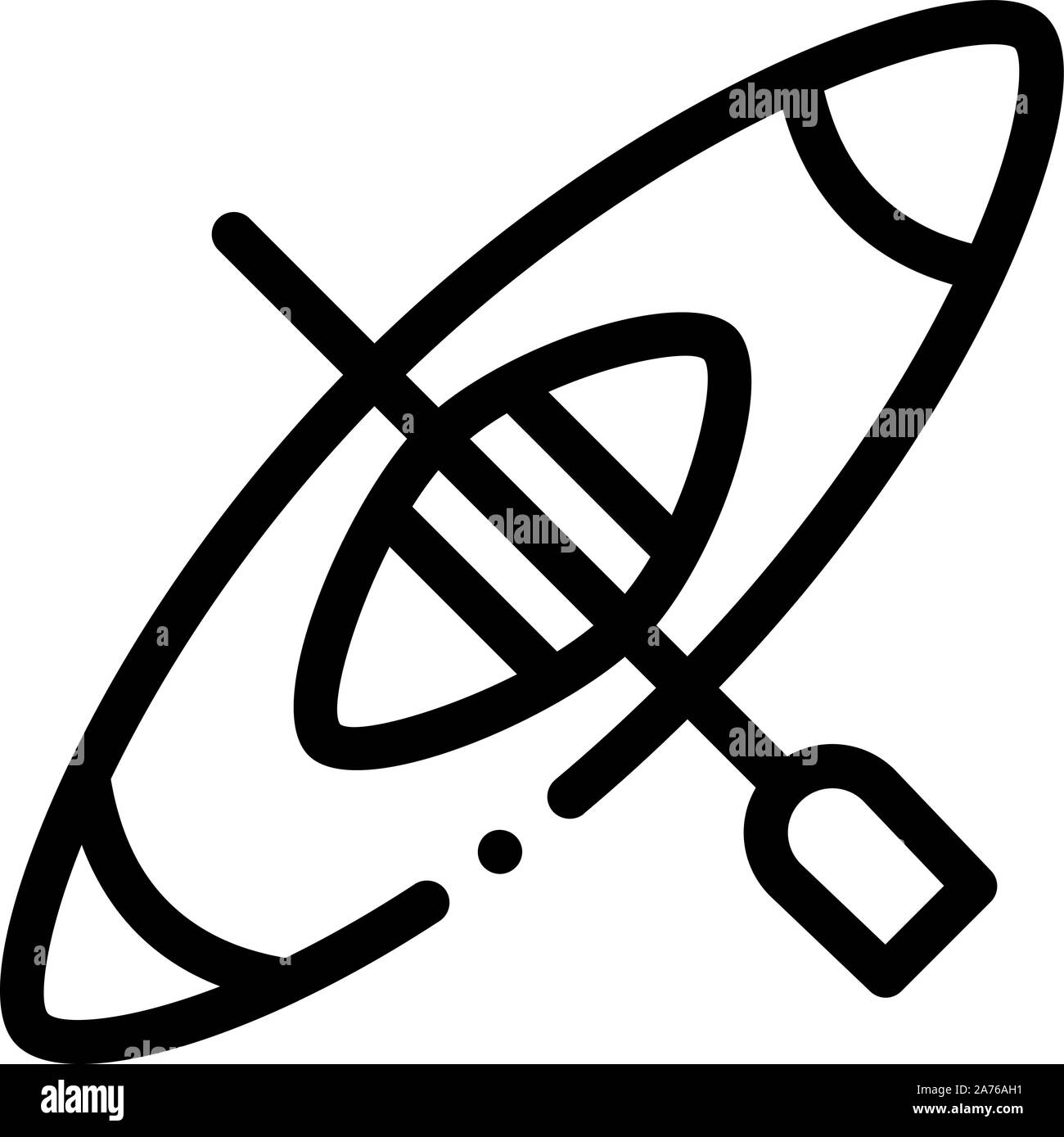 Kayak Canoeing Icon Vector Illustration Stock Vector Image & Art - Alamy