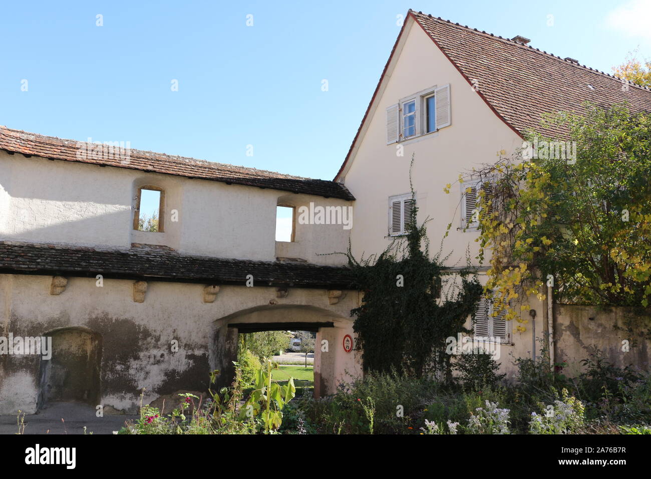 Historisches Gebäude in der Altstadt von Engen in Süddeutschland Stock ...