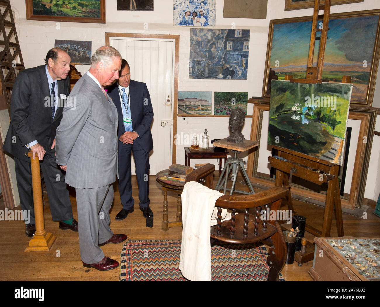 The Prince of Wales as President of The National Trust on a visit to ...
