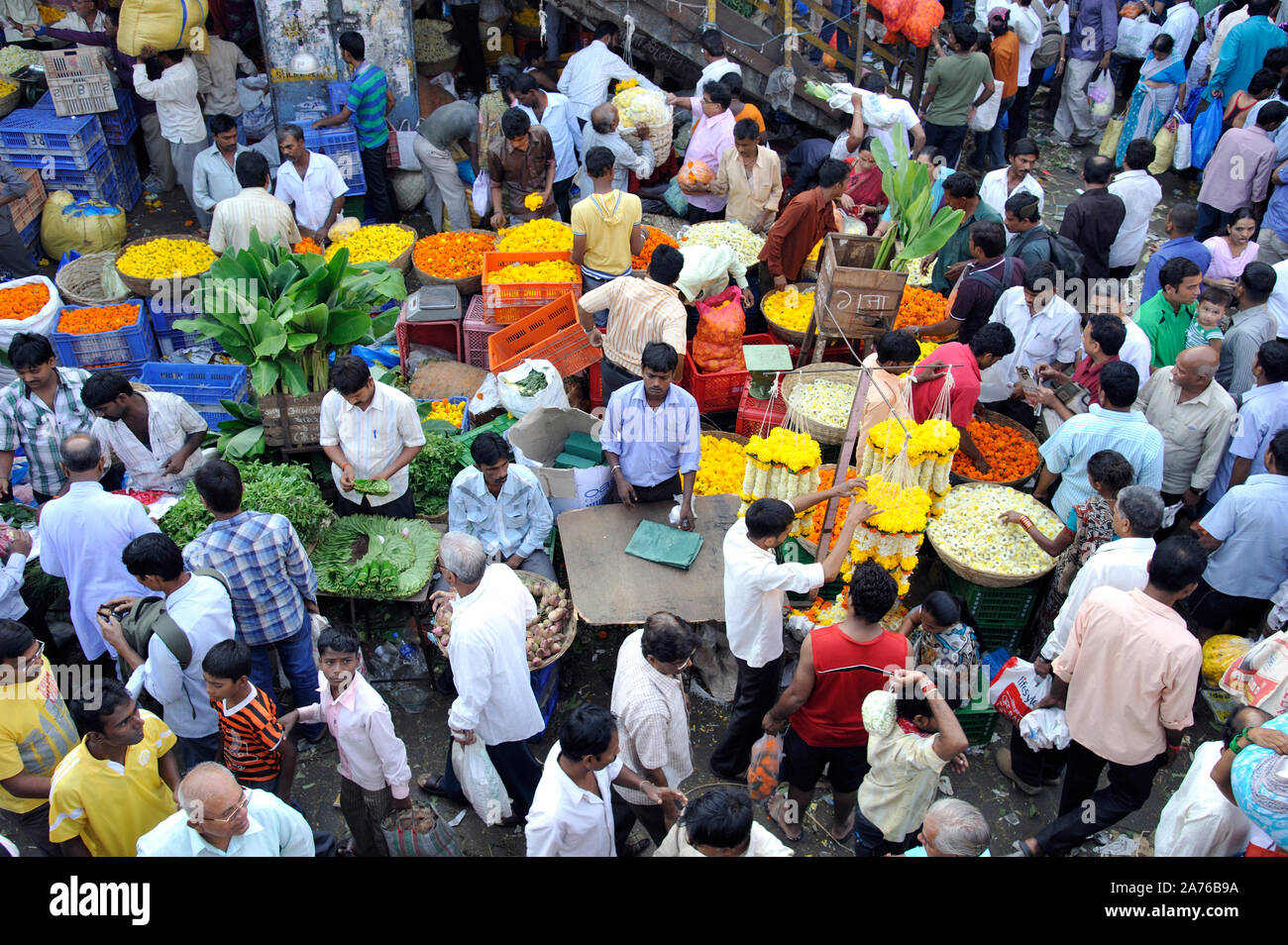 Mumbai; Maharashtra; India, Southeast Asia - Oct. 25; 2011: People ...