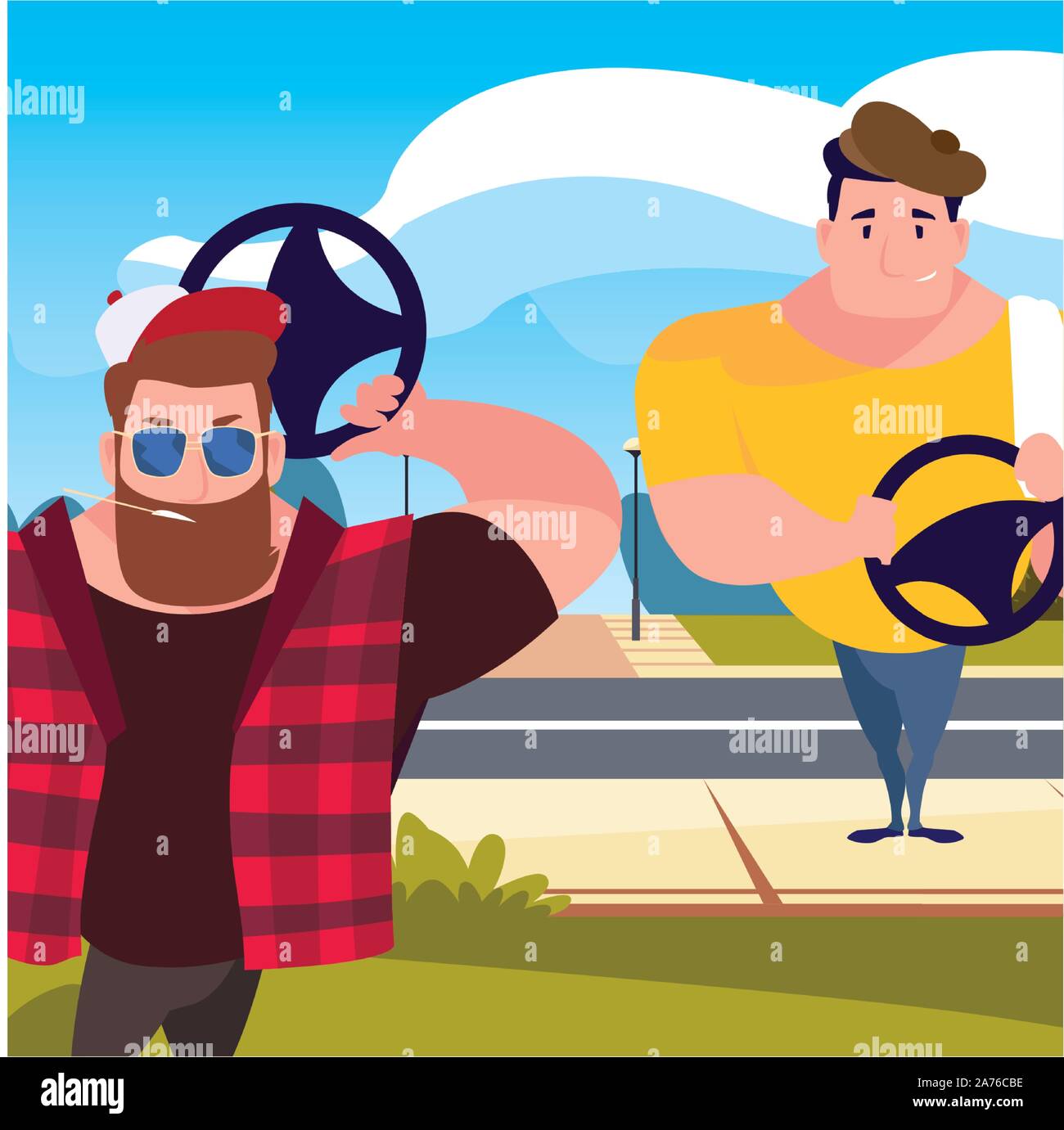 drivers inside frame design, Worker professional working occupation job ...