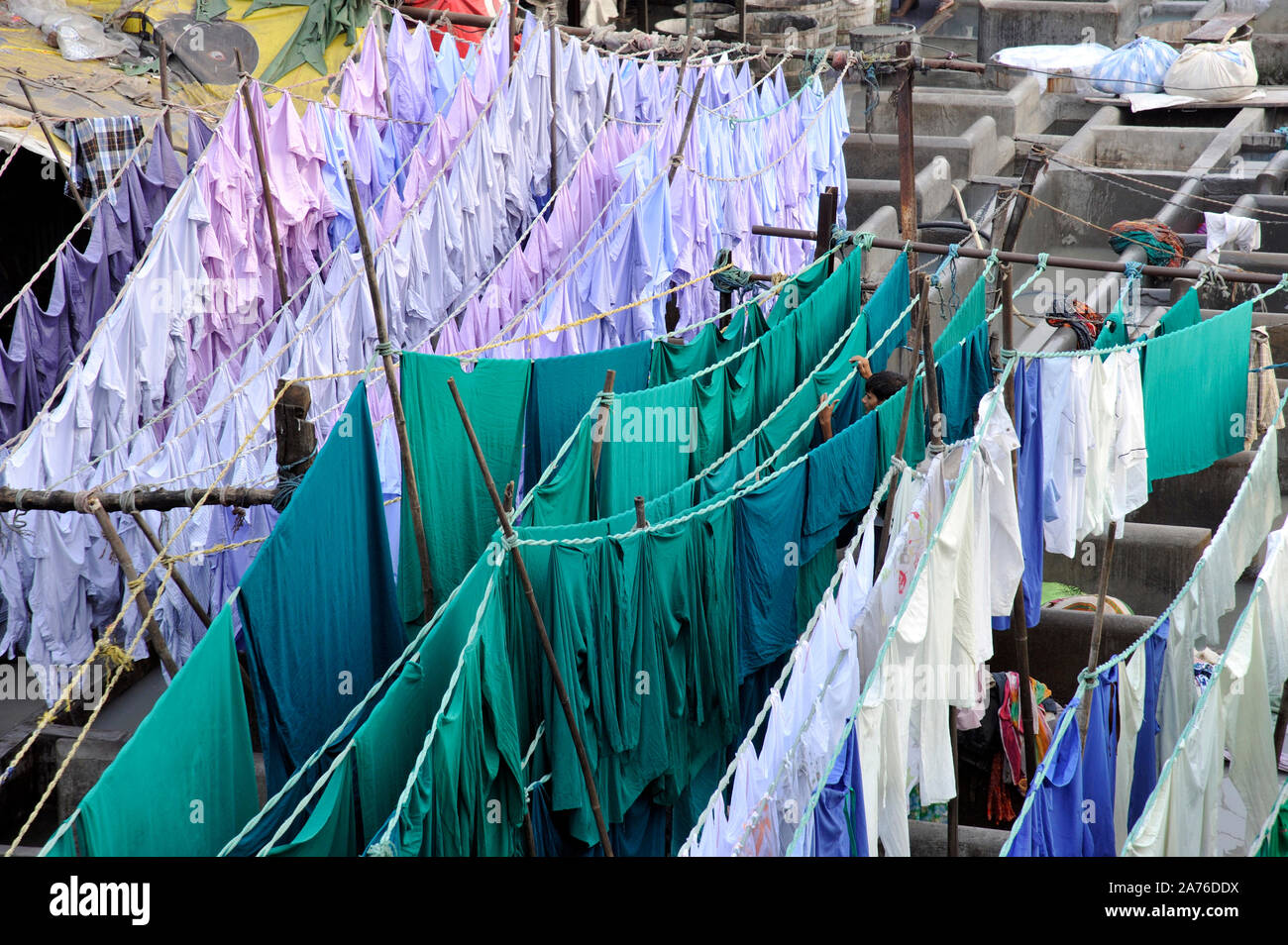 Mahalaxmi Dhobi Ghat is an open air laundry place in Mumbai, India. It ...