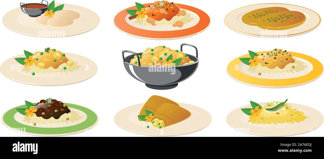 Garlic naan Stock Vector Images - Alamy